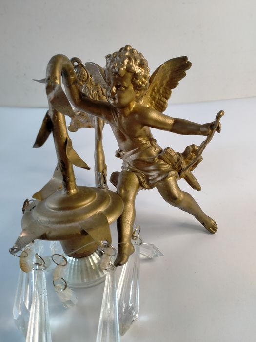 Kinkiet mosiężny anioł herubin vintage retro Ruda Śląska • OLX.pl