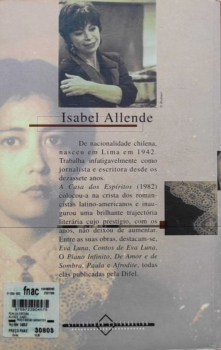 Filha da Fortuna, de Isabel Allende Cascais E Estoril • OLX Portugal