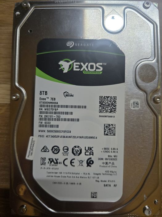 Seagate exos 7e8 8tb 7200 rpm 256mb cache Lublin • OLX.pl