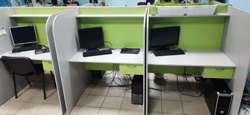 Офисная мебель, офисные столы, кабинки Кол ( Call/ контакт ) центра: 15 ...