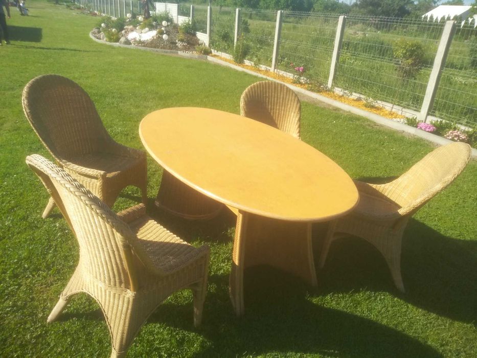 Zesta mebli ogrodowych rattanu Łódź Górna • OLX.pl
