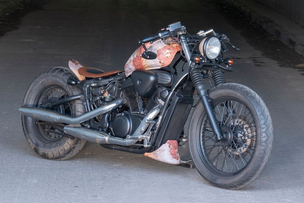 Honda Shadow Flame Custom Bobber Cafe 600 cc vt xv hd ybr Szczecin ...
