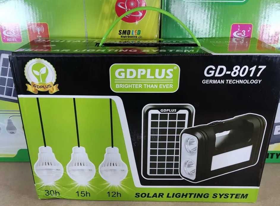 Комплект освещения, повербанк фонарь GDPLUS GD 8017, с 3 лампочками: 1 894 грн. - Освещение ...