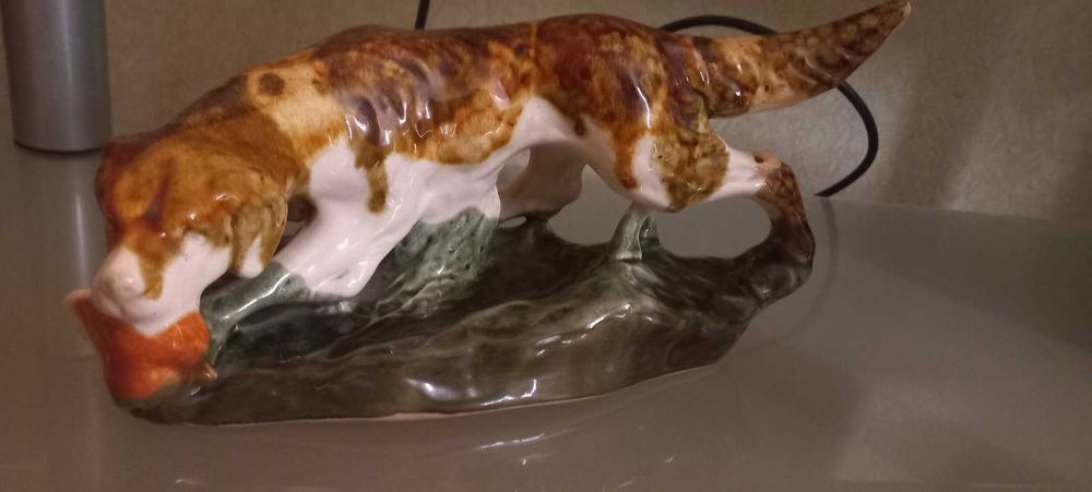 Фарфорова статуетка Собака на полюванні 320 грн Предмети мистецтва Коростень на Olx