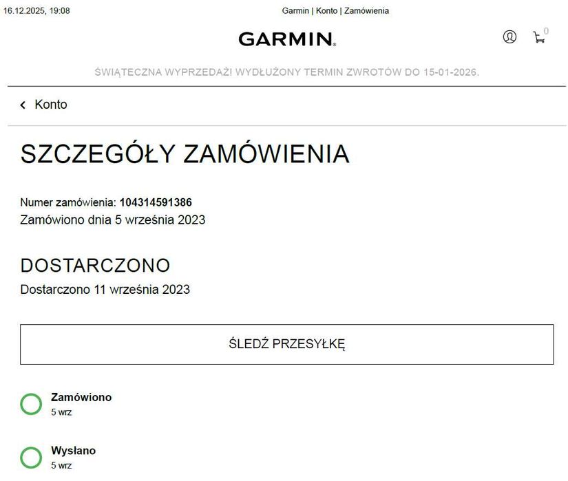 Smartwatch Garmin fēnix 7X Solar 51 mm – oryginał, pudełko, kabel ...