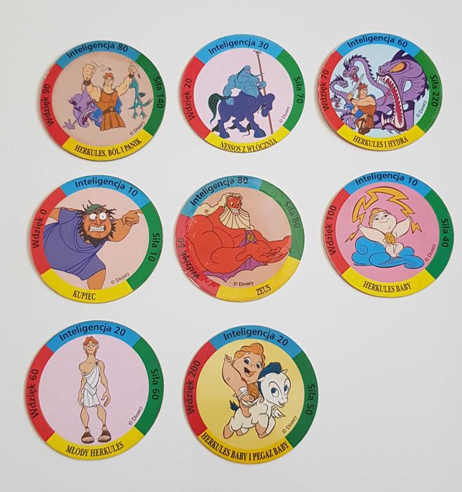 Pełna kolekcja żetony Herkules Star Foods Komplet 44/44 Sieradz • OLX.pl