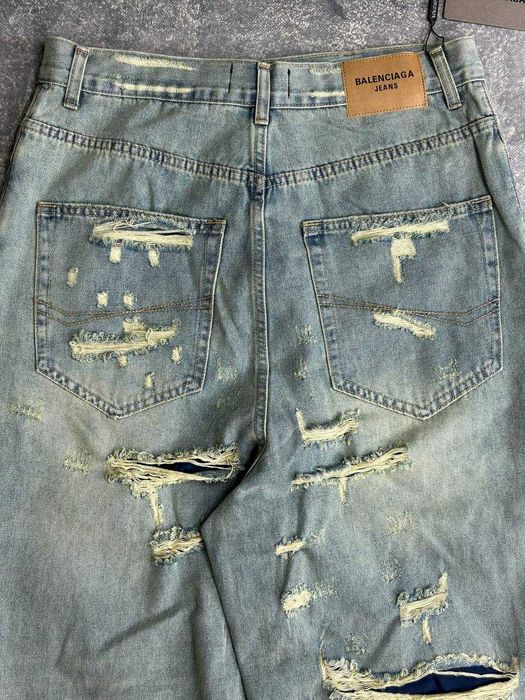 Джинси BALENCIAGA джинсы distressed baggy custom jeans archive opium L ...