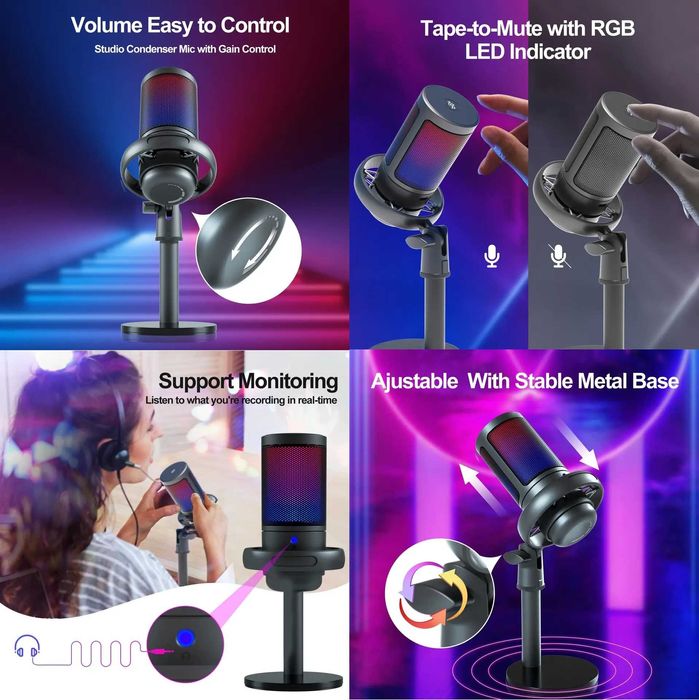 Профессиональный конденсаторный USB-микрофон ME6S: 820 грн ...