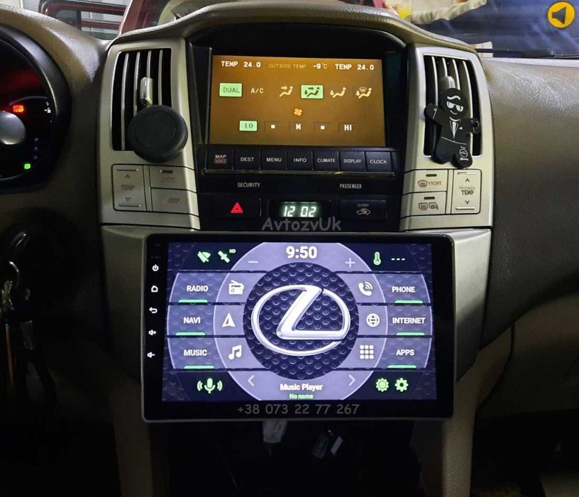 Магнитола LEXUS RX300 RX330 RX350 RX400H Лексус GPS CarPlay Android 13: ...