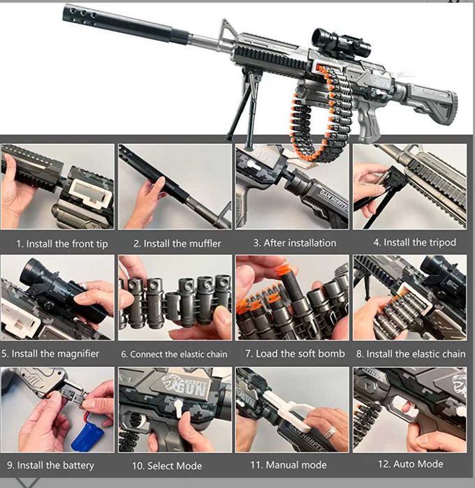 Nerf sniper automática Tavira (Santa Maria E Santiago) • OLX Portugal