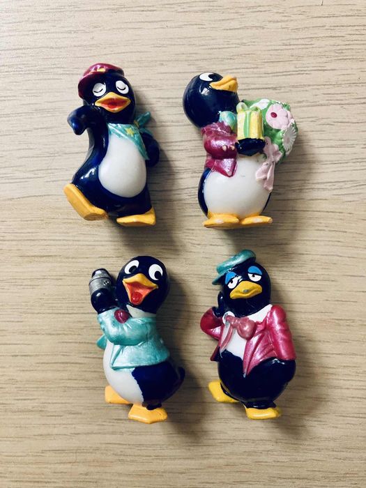 Figurki pingwinki z jajek kinder 4 szt. Pruszków • OLX.pl