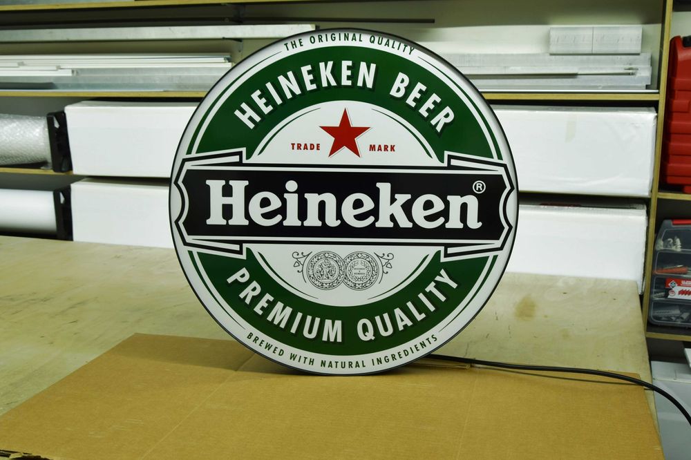 LED Neon Heineken, Logo, Reklama, Baner, Kaseton, Szyld Wrocław ...