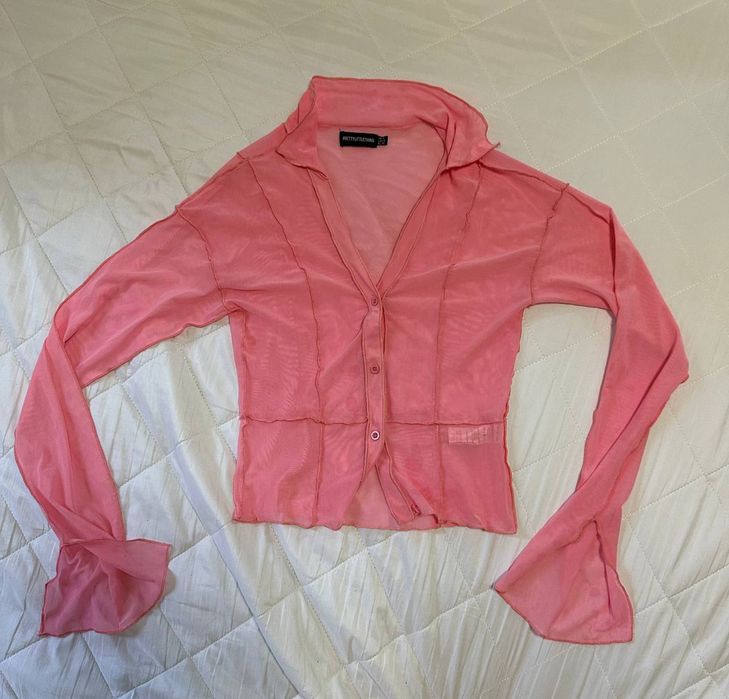 Топ prettylittlething y2k alt harajuku 2000s рубашка блузка plt: 320 ...
