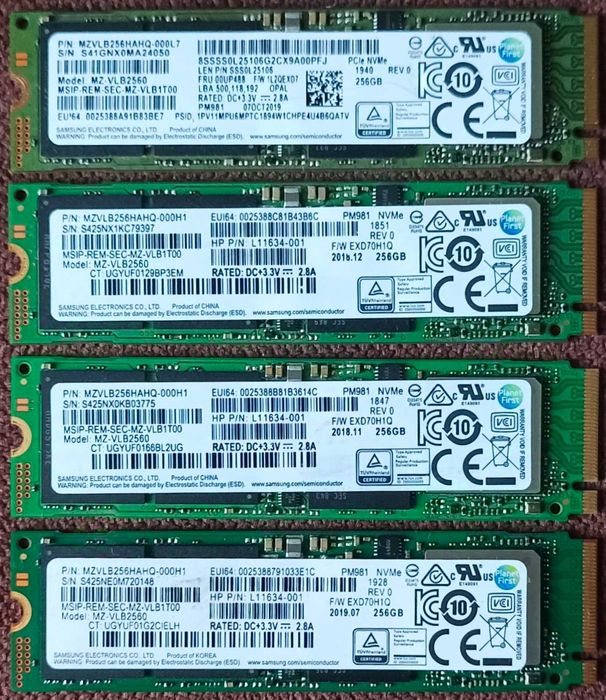 SSD M2 NVME 256-512-1000gb (Samsung Intel ): 835 грн. - Комплектуючі та ...