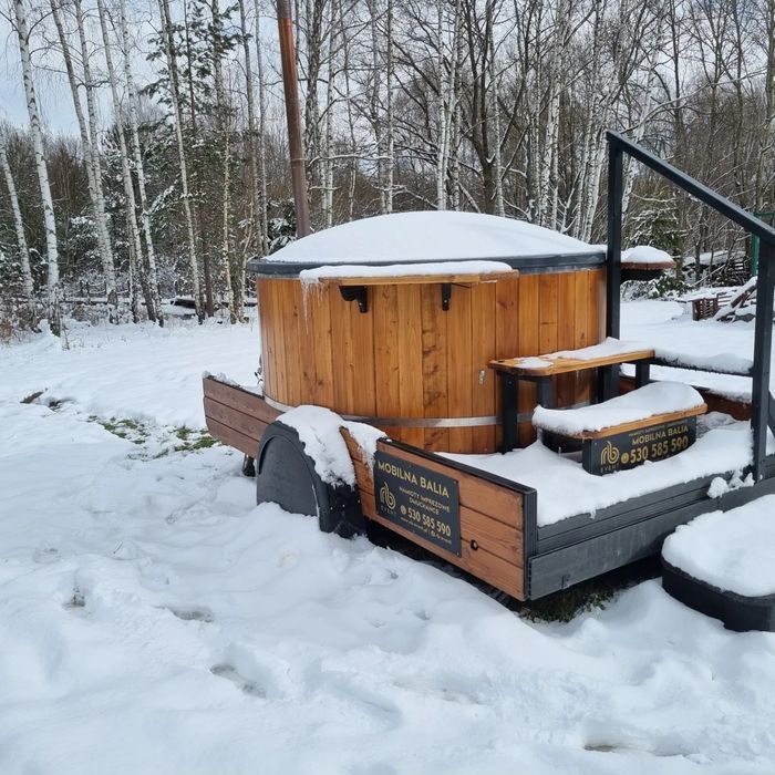 Mobilna balia z jacuzzi wynajem, ruska bania, mobilna sauna Skórcz • OLX.pl