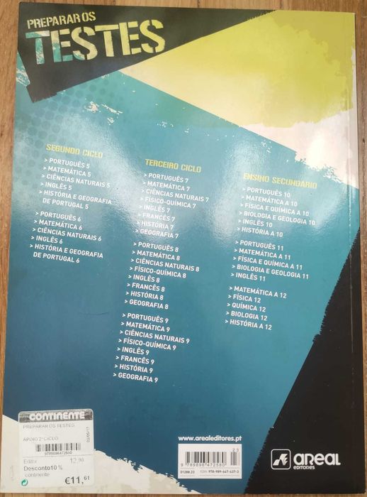 Livro "Preparar os Testes" Português 5º ano São Domingos de Benfica ...