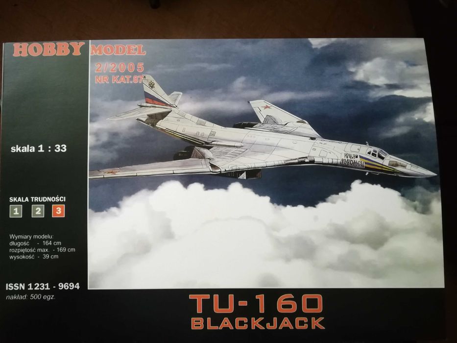 HOBBY Model TU-160 BlackJack model kartonowy Ostrołęka • OLX.pl