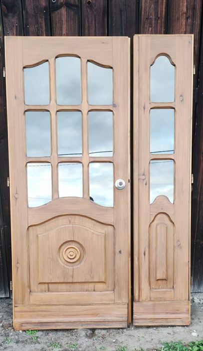 Drzwi zewnętrzne drewniane Krzyżanowice • OLX.pl