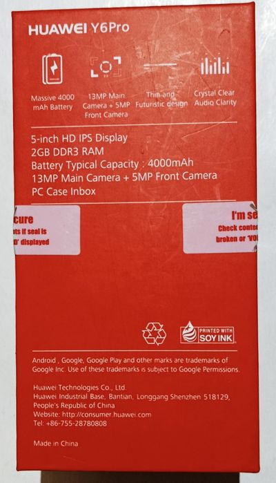 Продам смартфон Huawei Y6 Pro: 950 грн. - Смартфони / мобільні телефони ...