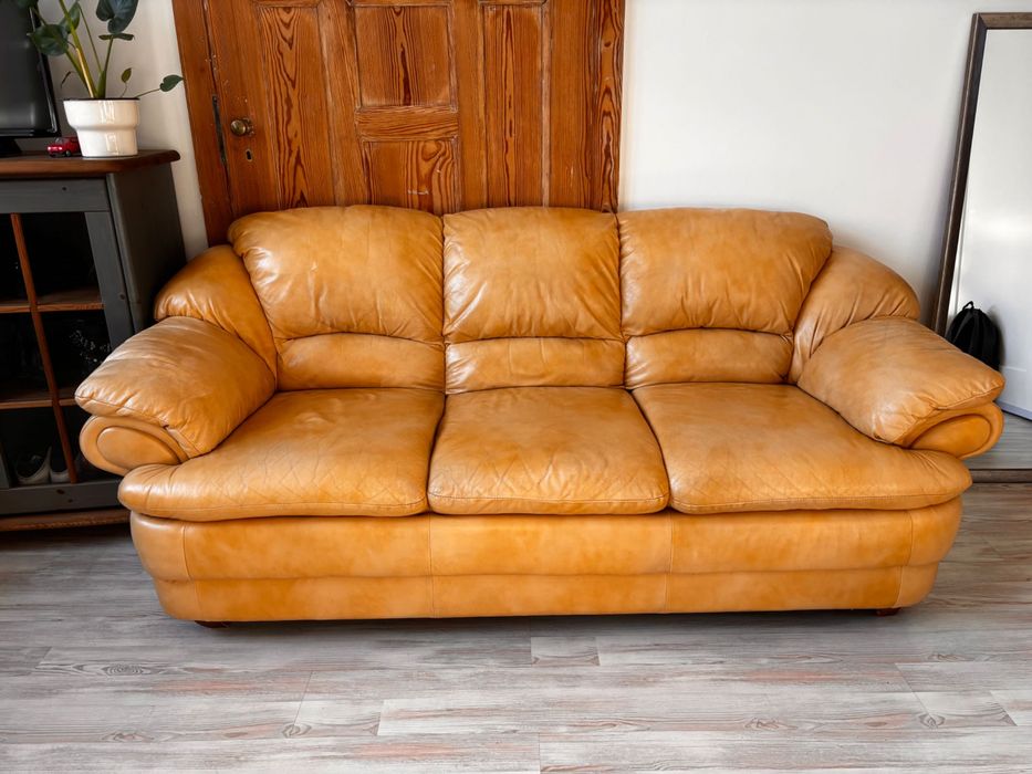 Sofa skórzana praktycznie nie używana Bytom • OLX.pl