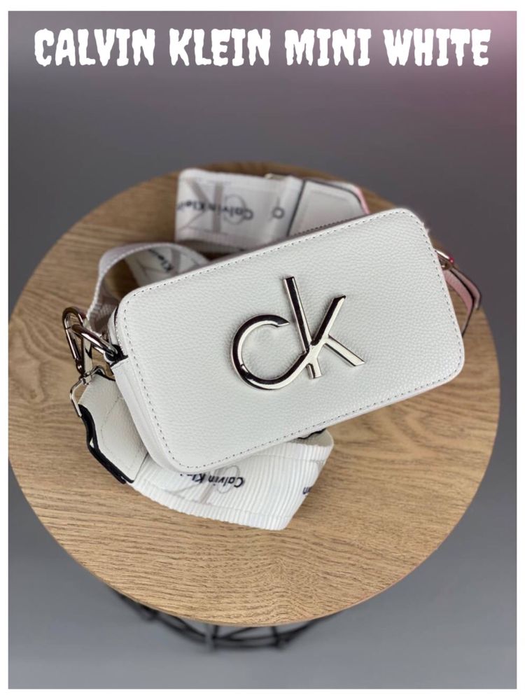 Сумка Calvin Klein для девушек Белая сумочка от Келвин Кляйн: 1 400 грн ...