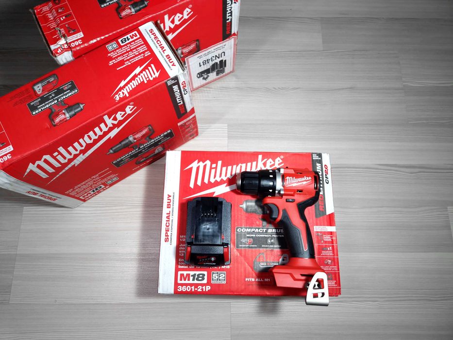NEW Бесщёточный шуруповерт Milwaukee 3601-21P M18: 5 090 грн ...