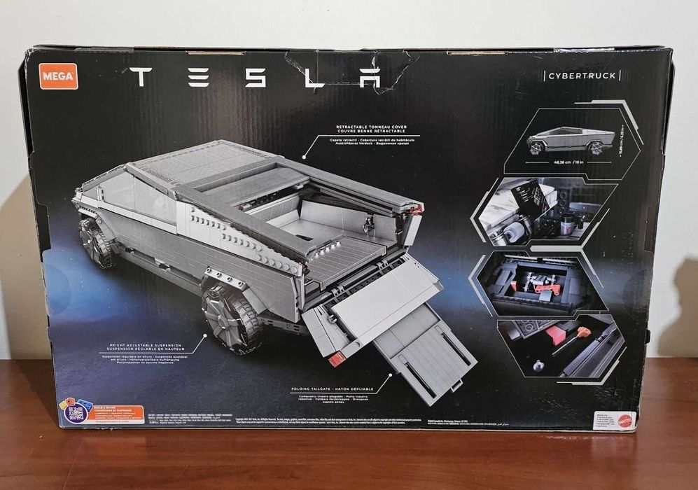Mega Construx Tesla Cybertruck 3283 Peças novo e selado Lomar E Arcos ...