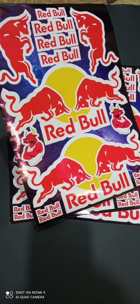 Наклейки стикеры журнальные red bull redbull Ред булл стикерпак: 135 ...