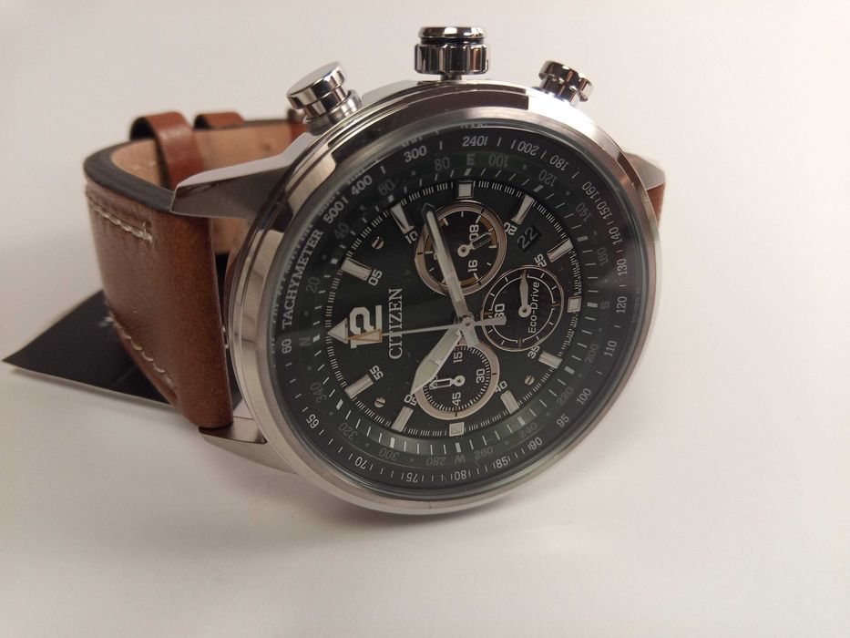 Японские часы Citizen Eco-Drive солнечная батарея, хронограф, годинник ...