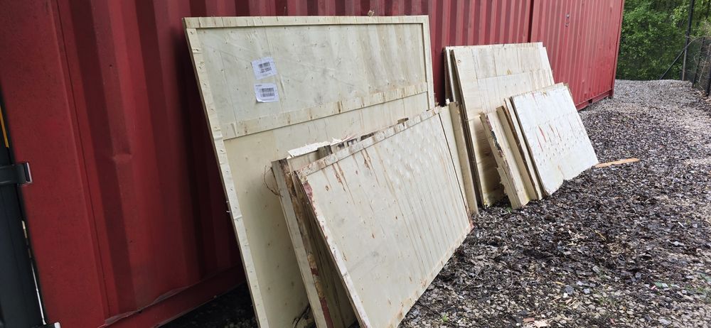 Płyty drewniane budowlane sklejka skrzynia transportowa paleta osb ...