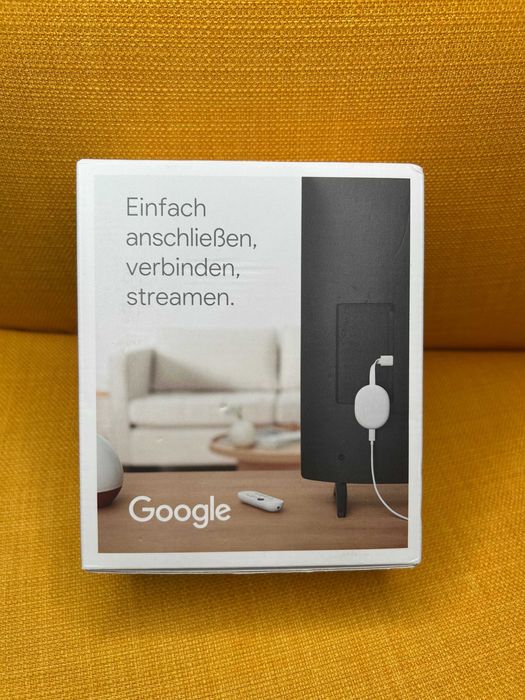 Google Chromecast odtwarzacz multimedialny 4.0 4k z pilotem dobry stan ...