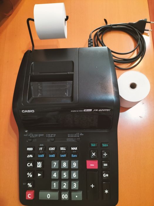 Máquina de calcular Casio FR-620 tec oferta de 2 rolos Corroios • OLX ...