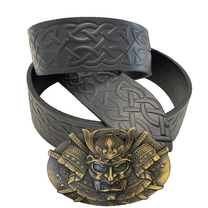 Ремінь чоловічий з пряжкою Самурай bb53 Мужской ремень на подарок: 1 545 грн. - Ремені Київ на Olx