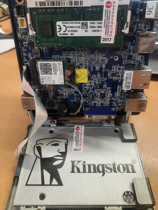 Десктоп, неттоп, міні ПК Gigabyte, GB-BACE-3160, Windows 10 ліцензія ...