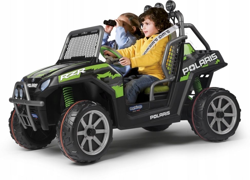 Peg Perego POLARIS RANGER RZR 24V GREEN SHADOW autko na akumulator 2os ...