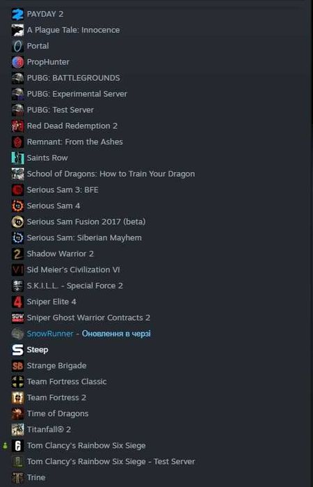 Steam акаунт - багато класних ігор: 7 800 грн. - Герої ігор Яворів на Olx