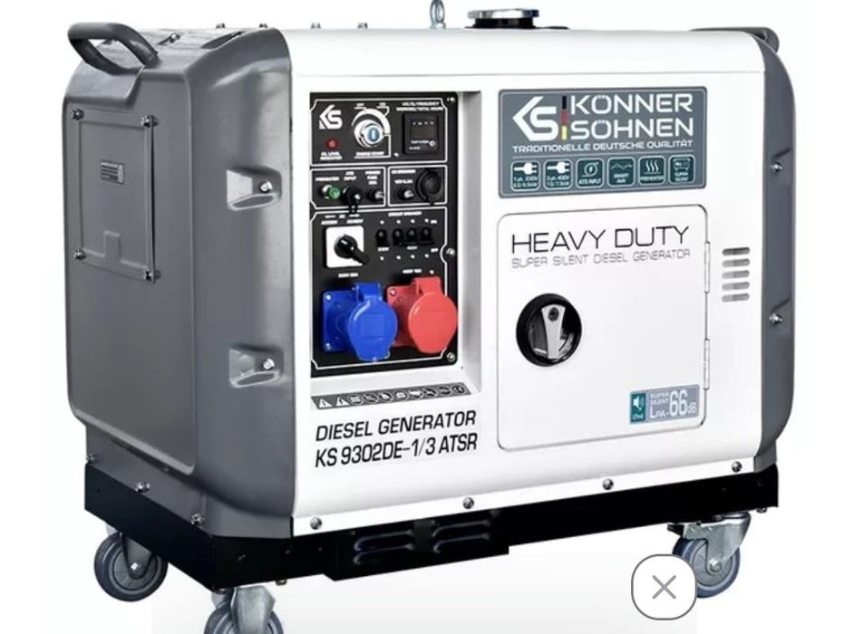 Дизельний генератор Konner&Sohnen KS 9302DE-1/3 ATSR SUPER S (Euro II ...