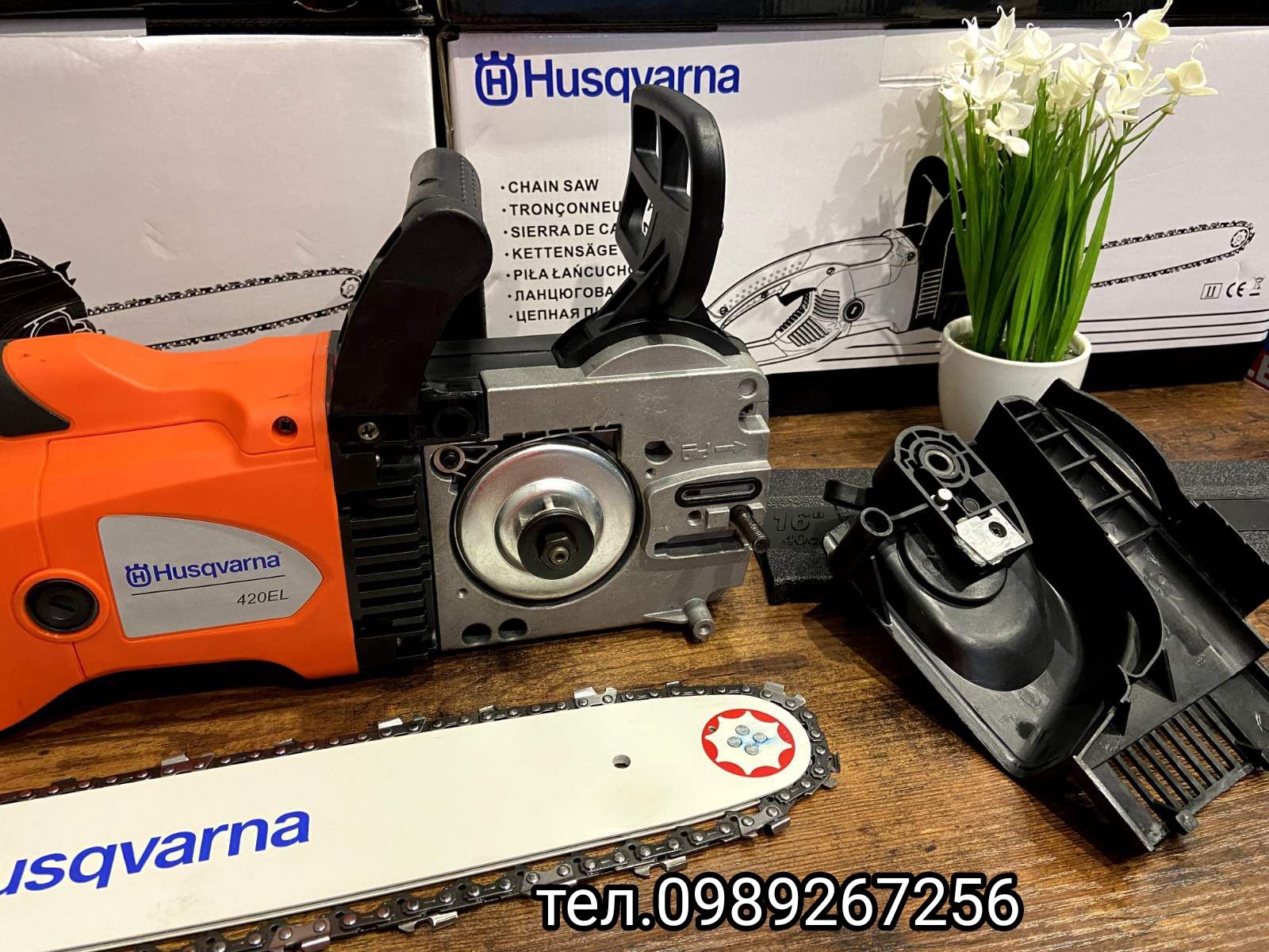 Електропила ланцюгова, электрическая пила цепная HUSQVARNA РУМУНІЯ: 3 ...