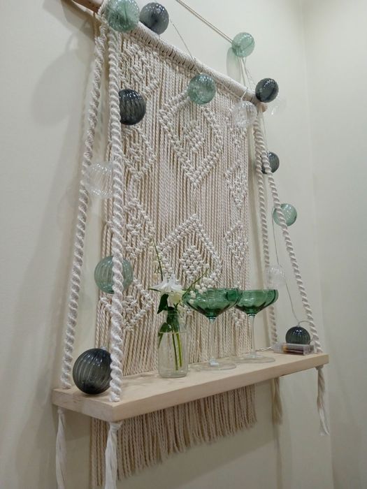 Поличка у техніці макраме 1 700 грн Меблі для передпокою Луцьк на Olx