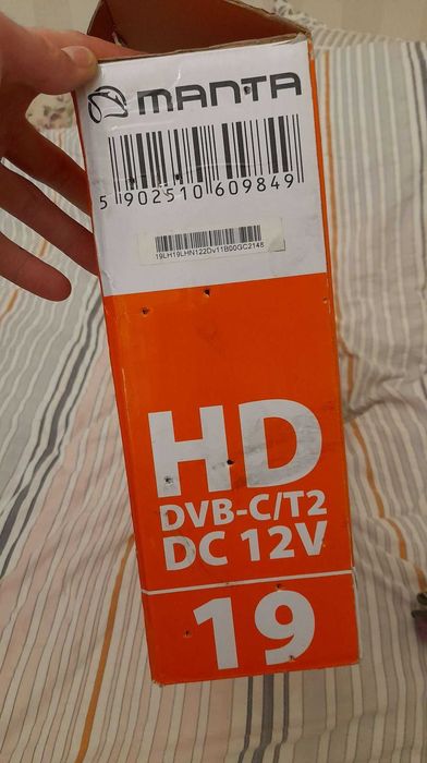 Telewizor 19 cali LED TV DVB-T2/HEVC 12V Manta do Kampera Aresztu ...