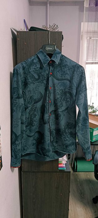 Чоловіча сорочка 52 Greek Street (London) з драконами. Розмір L: 300 ...