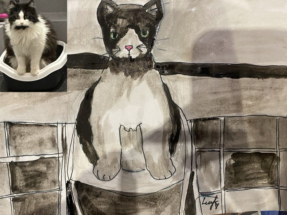 Малюю тваринок аквареллю 20 грн Живопис Кривий Ріг на Olx