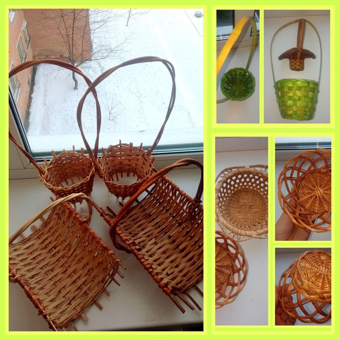 Плетені Корзинки кошики з лози для квітів композицій декору 30 грн