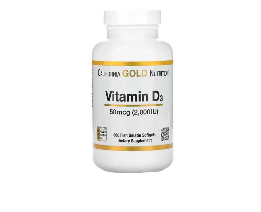 California Gold Nutrition, 2000 МЕ, Витамин Д3, D3, 360 капсул, Iherb ...