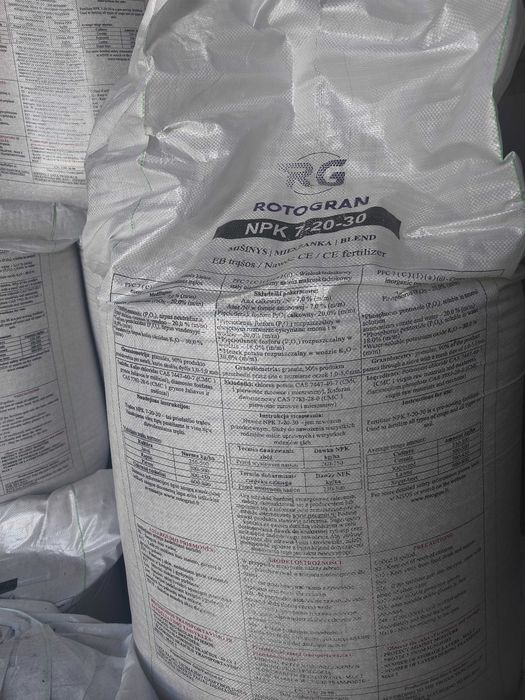 Nawóz NPK 7-20-30 Rotogran-blend Odechowiec • OLX.pl