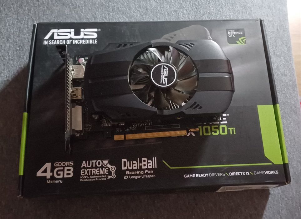 ASUS GeForce 1050Ti Phoenix 4gb GDDR5 Zduńska Wola • OLX.pl
