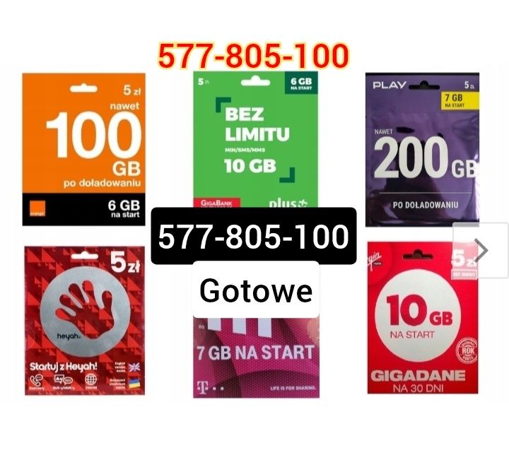 Startery telefoniczne różne sieci Karty SIM Play Orange Łódź Polesie ...