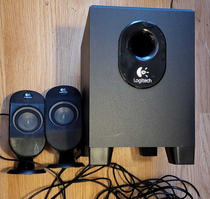 Głośniki Logitech X-210 bez potencjometru głośności Wrocław Fabryczna ...