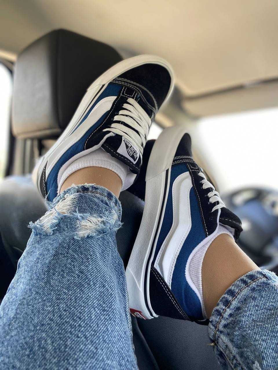 Vans Knu Skool сині ванси кну олд скул НАЛОЖКА всі розміри: 1 600 грн ...