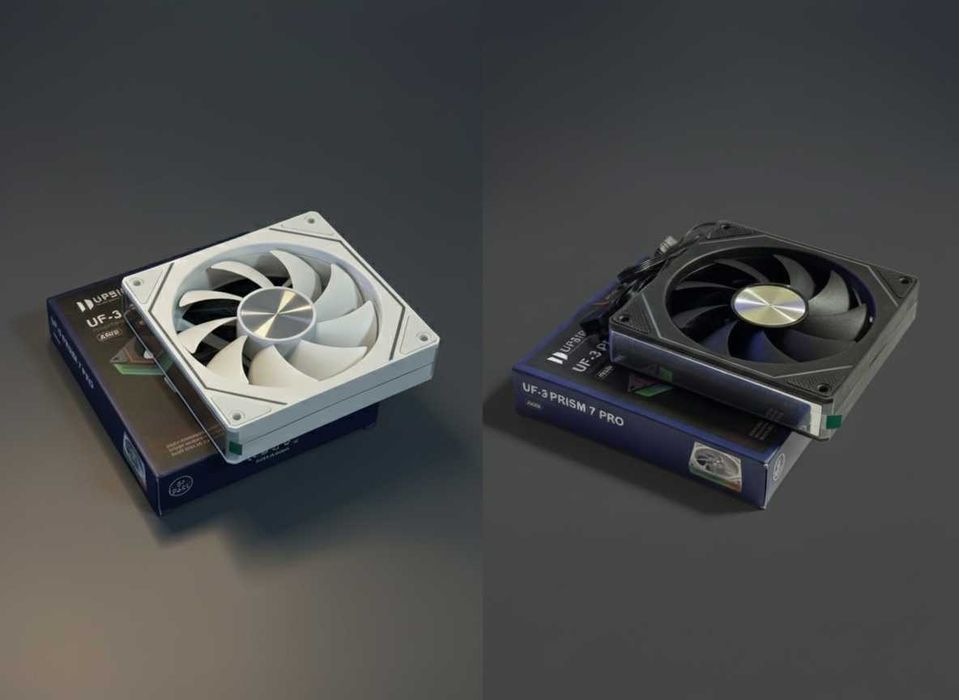 Вентилятори PRISM 7 PRO 120mm ARGB Кулер REGULAR REVERSED Black/White ...